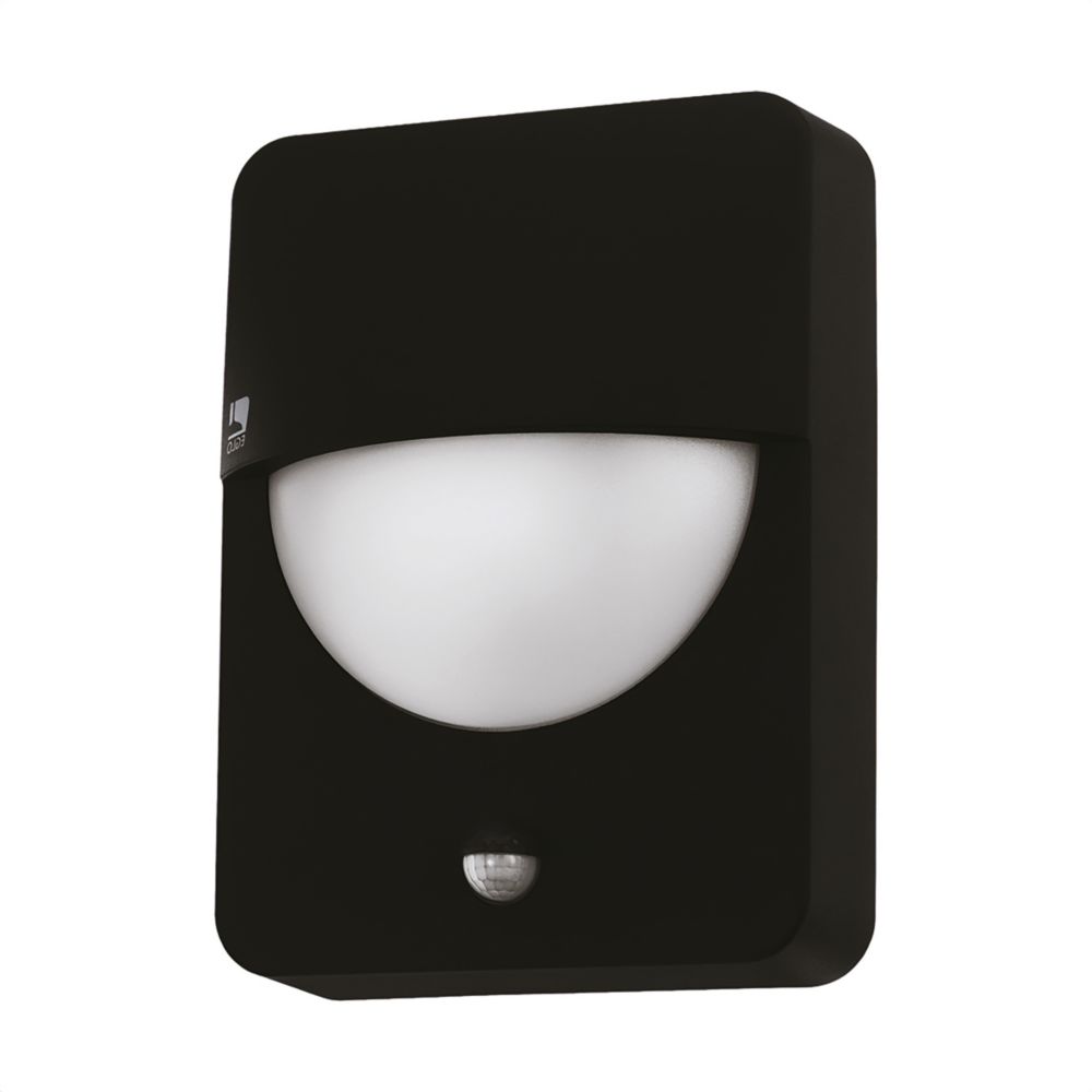 Eglo Salvanesco Outdoor Wall Light With PIR Sensor Black - Screwfix