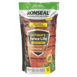 Ronseal Ultimate Fence Life Concentrate 950ml Medium Oak Shed & Fence ...