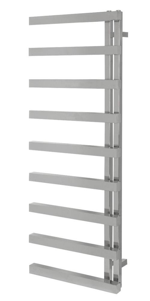 Towelrads 1245mm x 500mm 1573BTU Chrome Flat Designer Towel Radiator ...