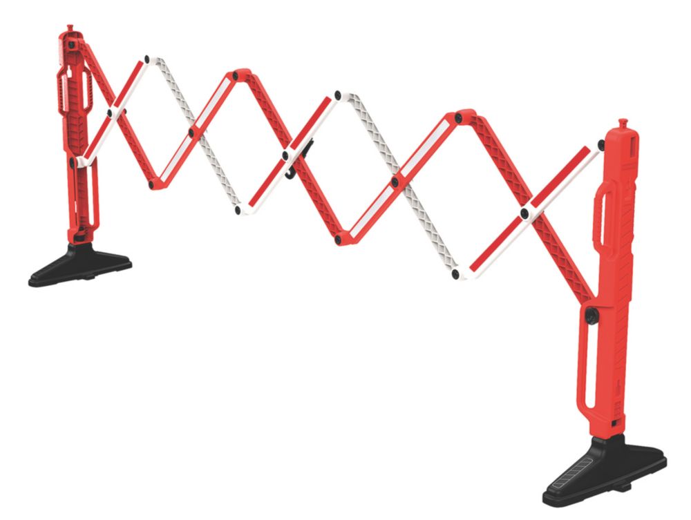 EasyExpand Extendable Barrier Red/White 44cm - Screwfix