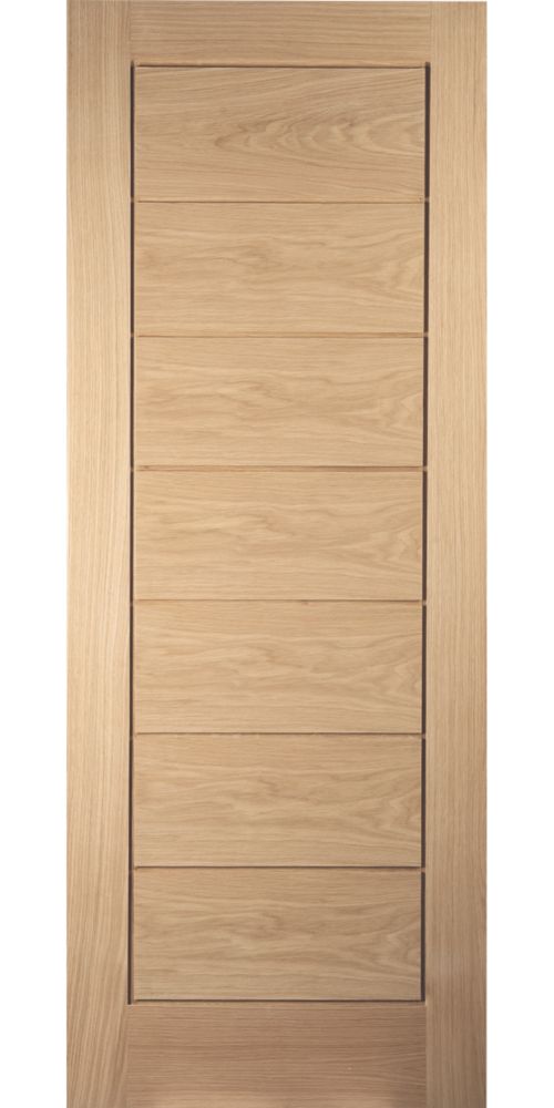 Jeld-Wen Unfinished Oak Veneer Wooden Cottage Internal Door 2040 x ...