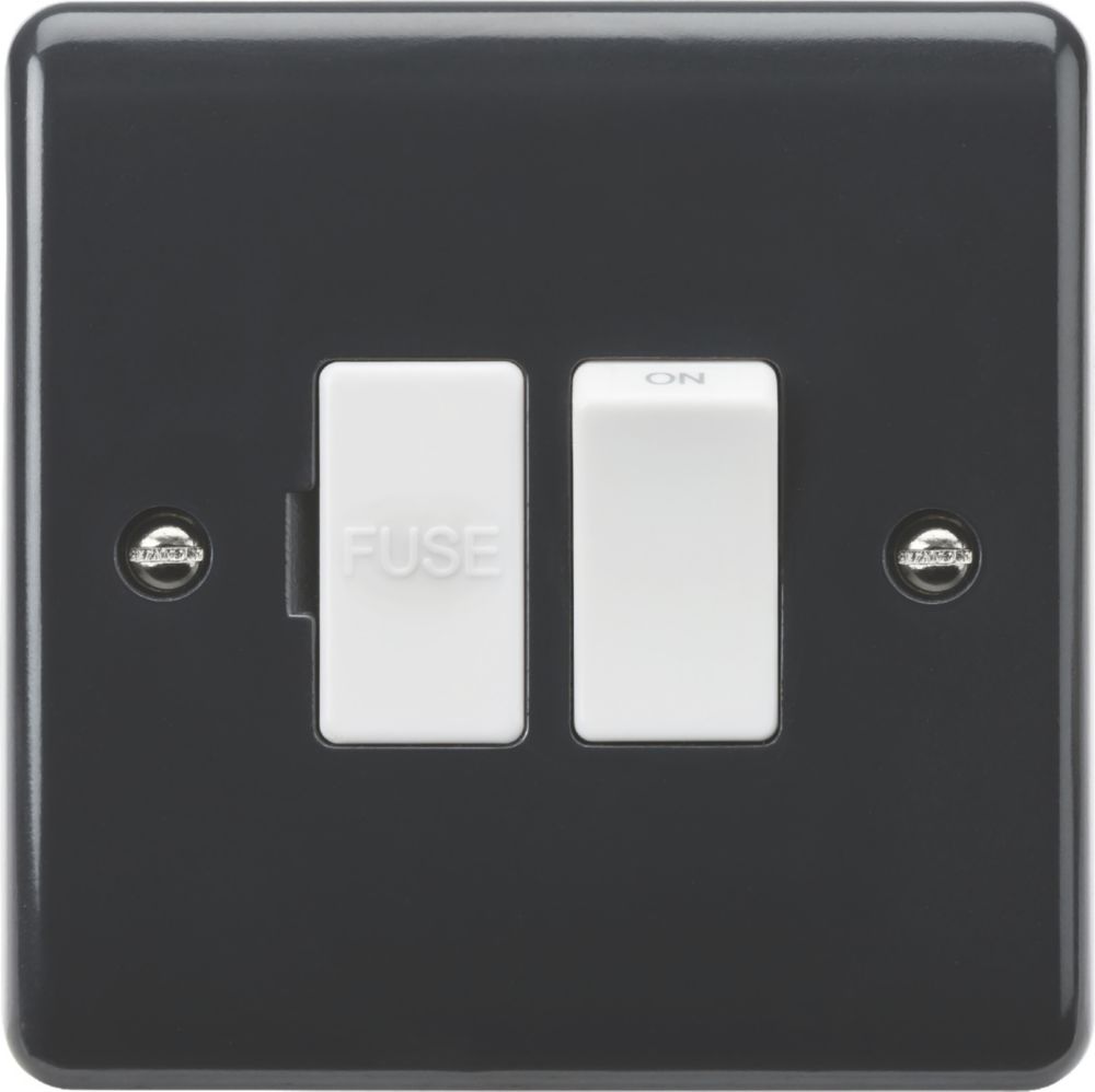 Knightsbridge Part M 13A Switched Fused Spur Anthracite - Screwfix