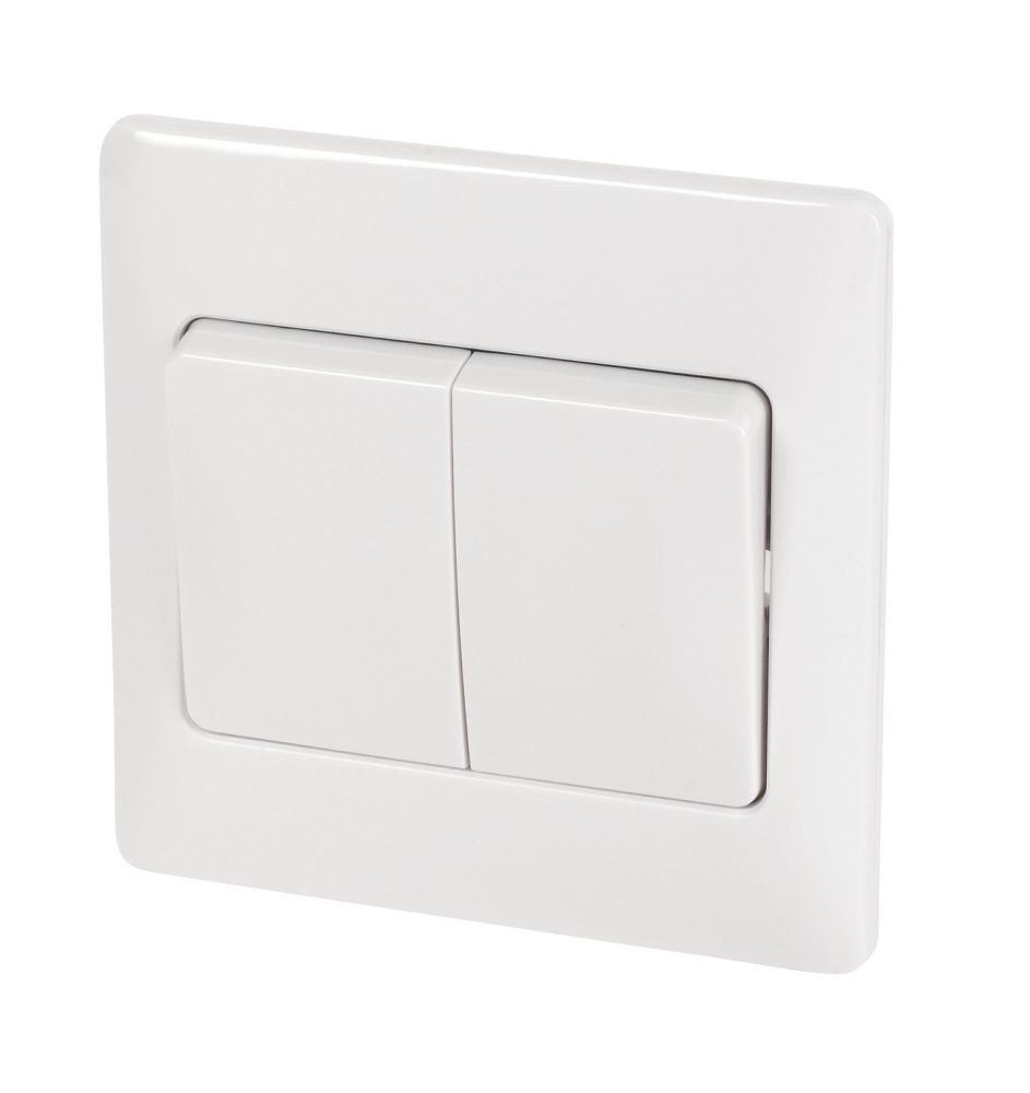 Schneider Electric Ultimate Slimline 10AX 2-Gang 2-Way Light Switch ...