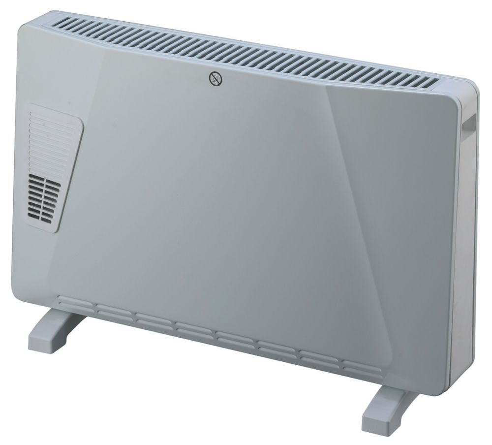 Refurb 2500W Electric Portable Convector Turbo Heater White - Screwfix
