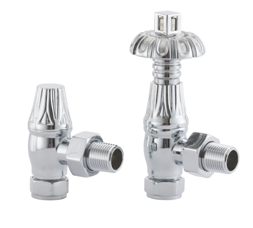 Arroll UK-18 15mm x 1/2" Chrome Angled Traditional Thermostatic ...