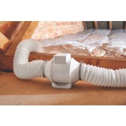 Xpelair XIMX100 4" Axial Inline Extractor Fan 240V - Screwfix