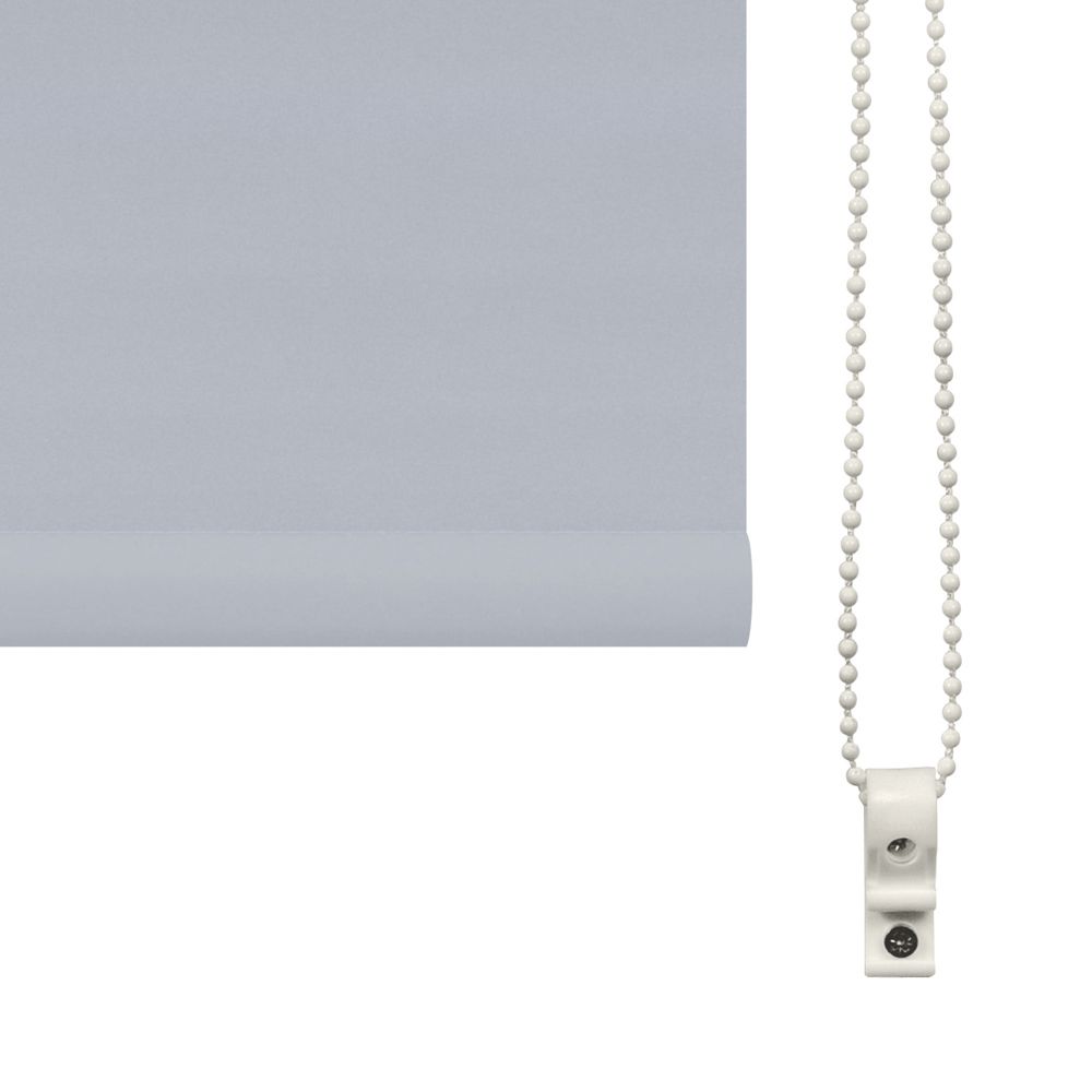 Renaissance Roller Blackout Thermal Blind Silver 150cm x 160cm Drop - Screwfix