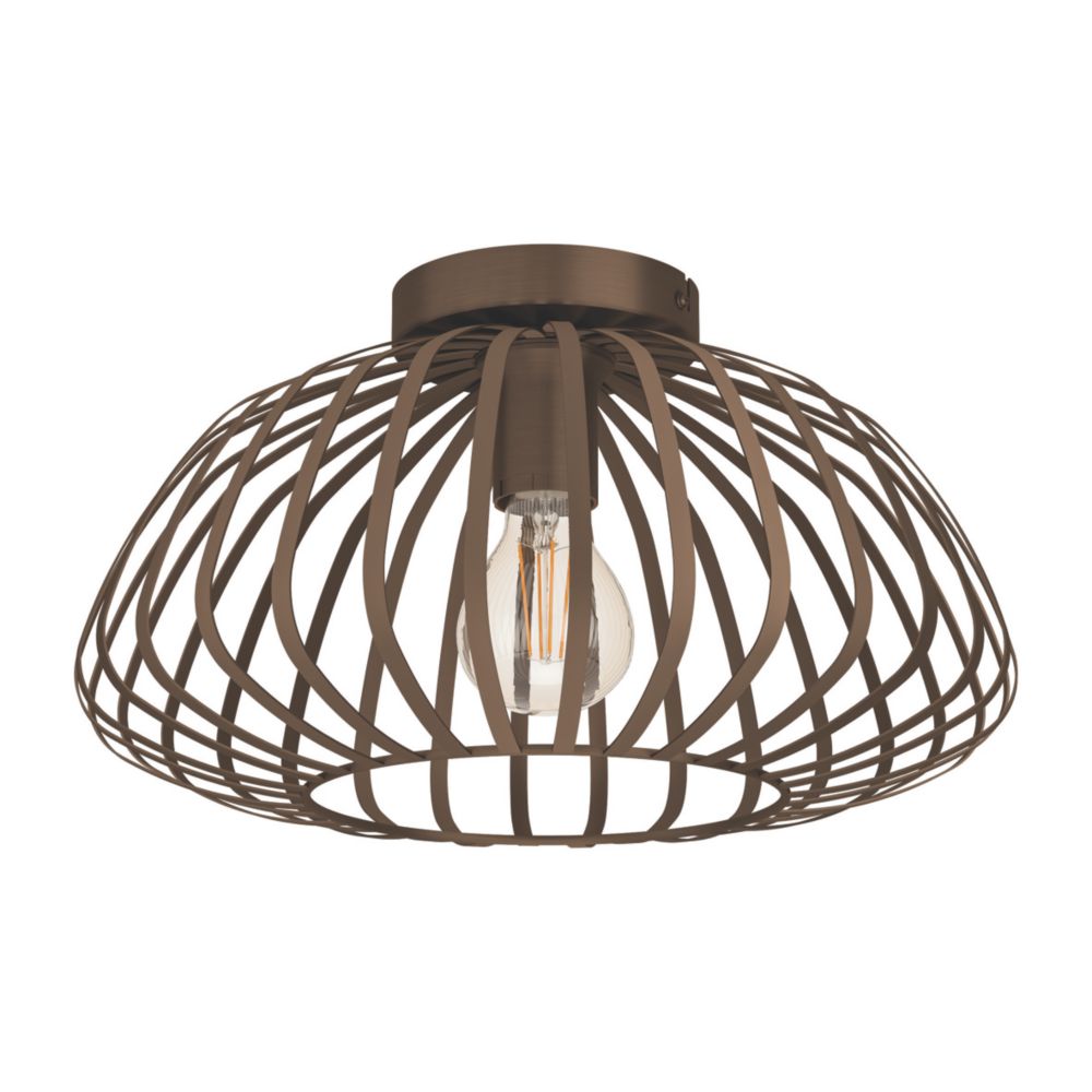 Eglo Espinal Ceiling Light Brown - Screwfix