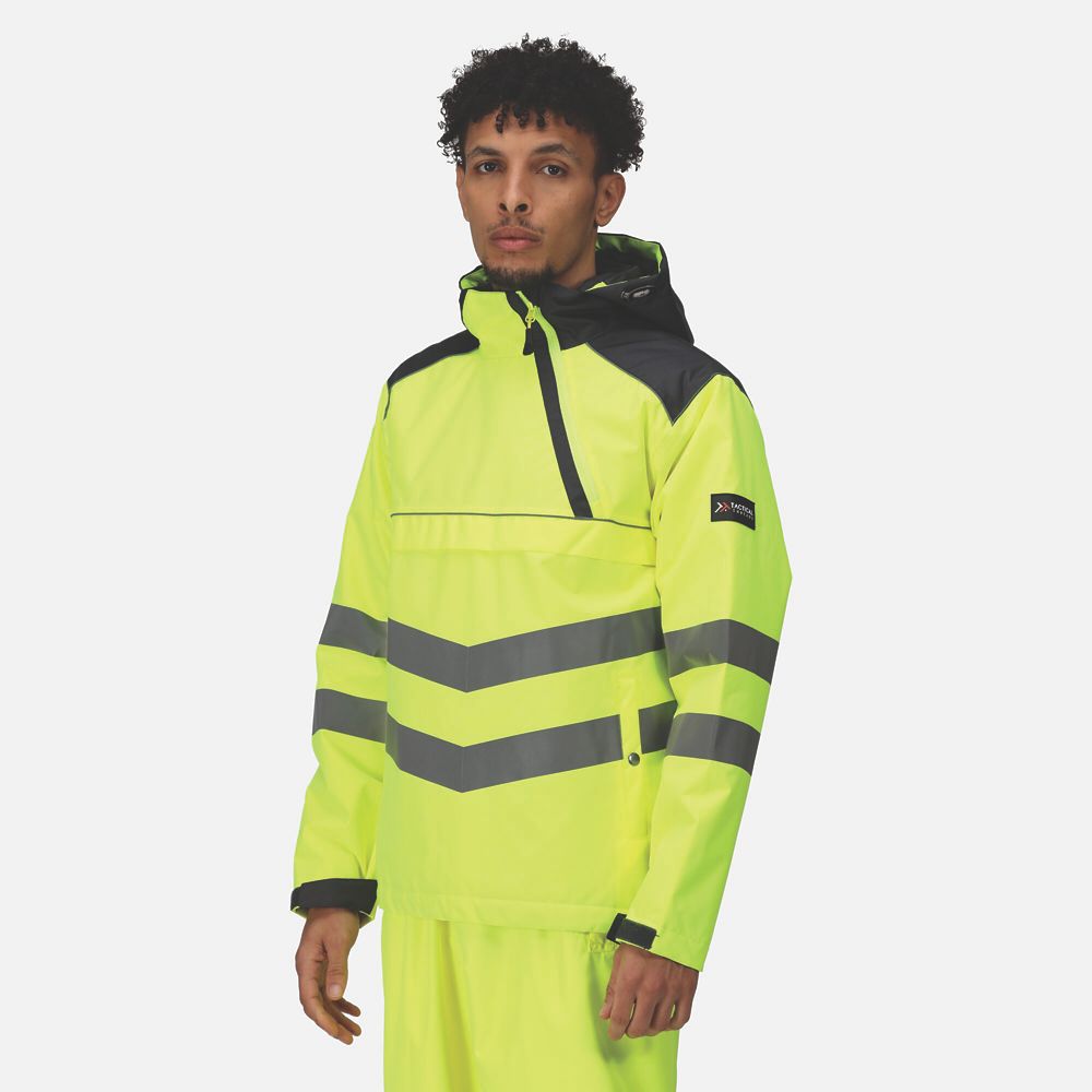Regatta Tactical Hi-Vis Bomber Jacket Yellow/Navy 2X Large 57" Chest ...
