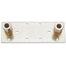 Highlife Bathrooms In-Wall Shower Fixing Plate Chrome - Screwfix
