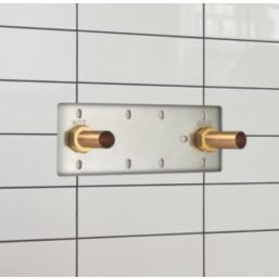 Highlife Bathrooms In-Wall Shower Fixing Plate Chrome - Screwfix
