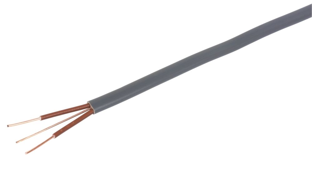 Prysmian 6242Y Grey 1.5mm² Twin & Earth Cable 50m Drum - Screwfix