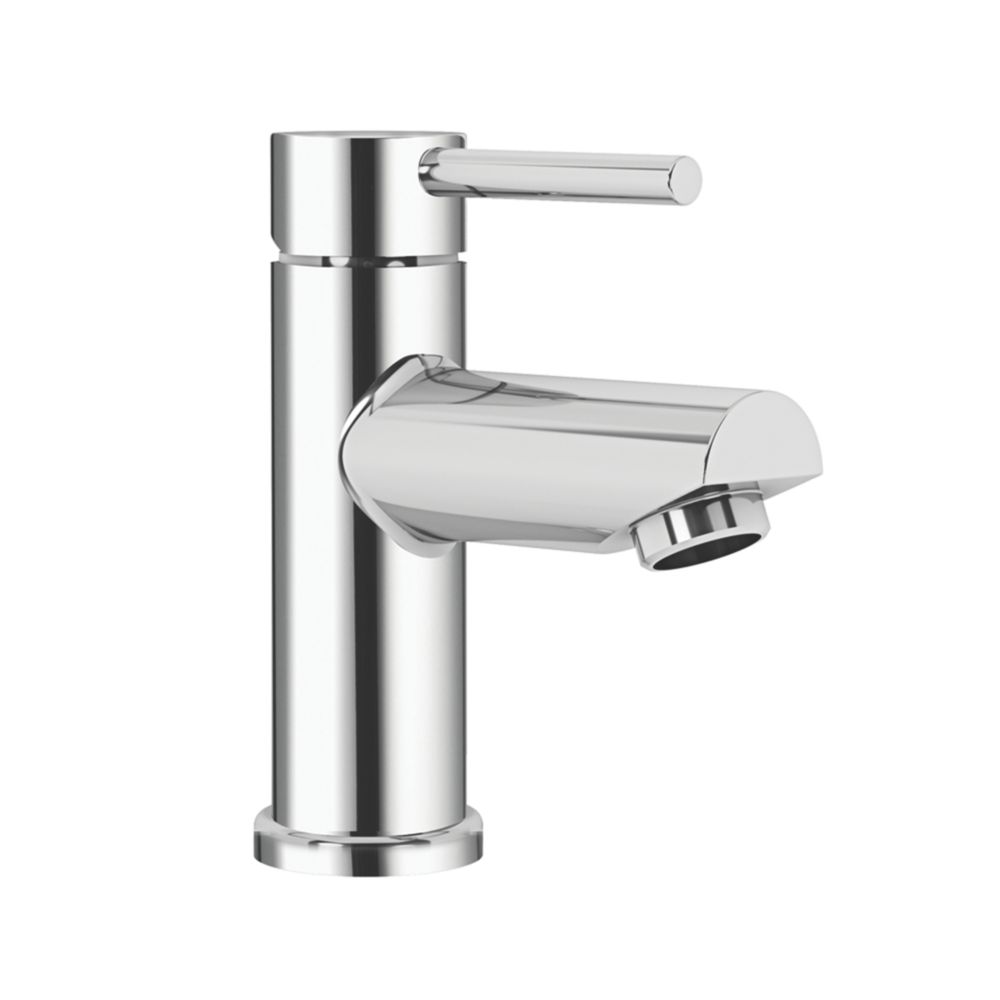 Aqualisa Uptown Chrome 116mm Standard Lever Mono Basin Pillar Tap With ...