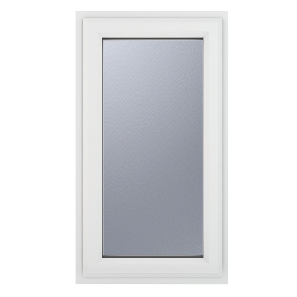 Crystal Right-Hand Opening Double-Glazed Casement White uPVC Window 610 ...