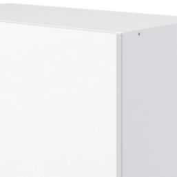 Pragma 1-Door Matt White 600mm x 320mm x 550mm Flat Packed Kitchen Wall ...