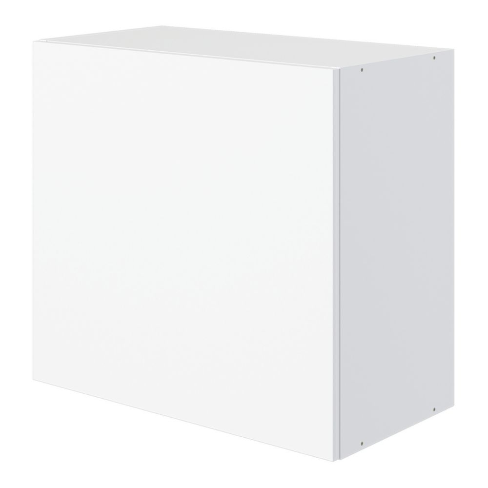 Pragma 1-Door Matt White 600mm x 320mm x 550mm Flat Packed Kitchen Wall ...