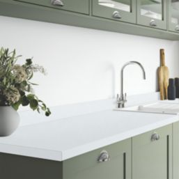 Wilsonart Blanc Chamonix Laminate Kitchen Worktop 3000mm x 600mm x 38mm ...