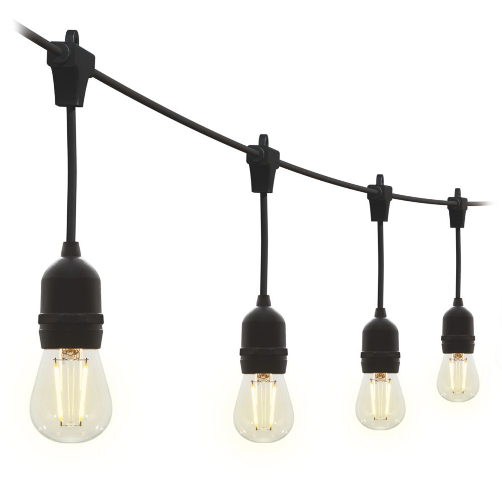 4lite E27 A60 LED Light Bulb Clear 165lm 2W 4 Pack - Screwfix