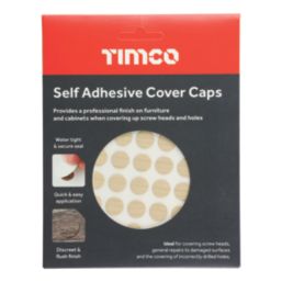 Timco 13mm 112 Pack Maple Screw Cover Stickers - Screwfix