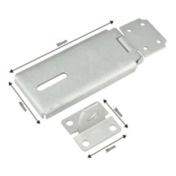 Smith & Locke Hasp & Staple Galvanised 90mm - Screwfix