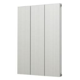 Ignite 600mm x 418mm 1527BTU Matt Chrome Vertical Designer Radiator ...