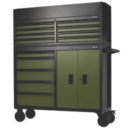 Bunker 13-Drawer Modular Roller Cabinet & Tool Chest - Screwfix