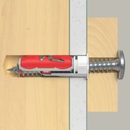 Fischer Duotec Nylon Toggles Cavity Fixings 10mm x 39mm 20 Pack - Screwfix