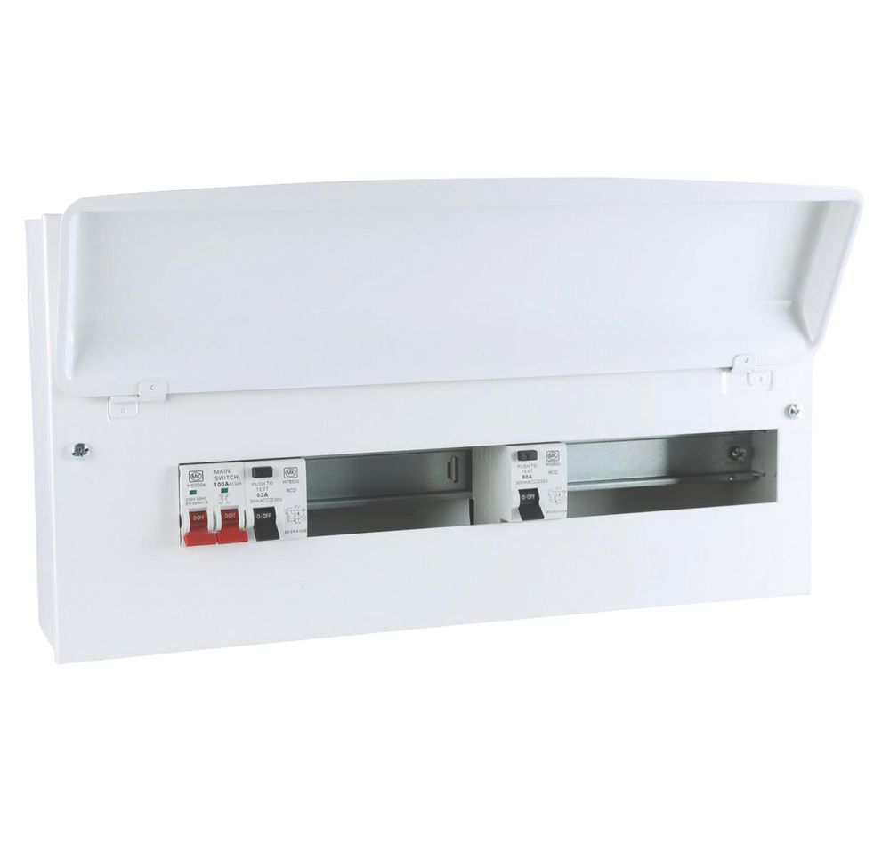 MK Sentry 21-Module 15-Way Part-Populated Dual RCD Consumer Unit ...