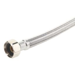 Essentials Flexible Tap Connector with Isolating Valve 15mm x 1/2" x ...