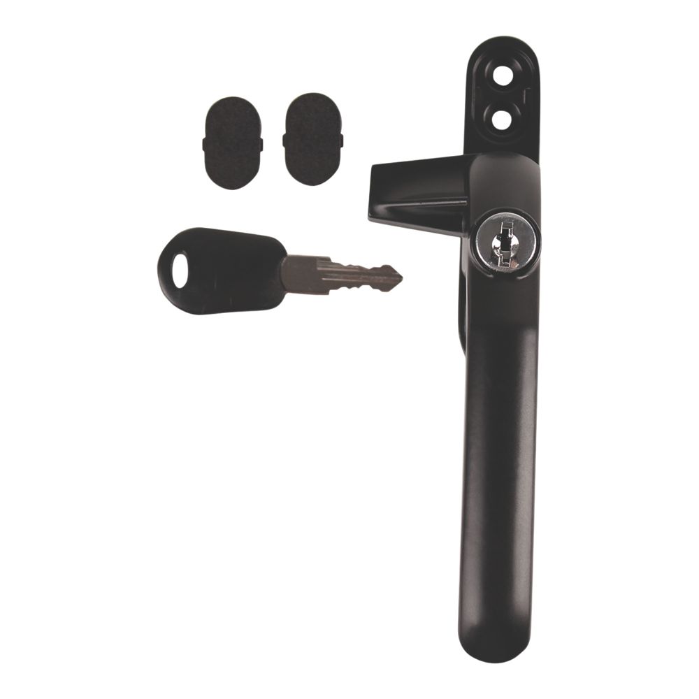 Smith & Locke Right-Handed Window Handle Matt Black - Screwfix