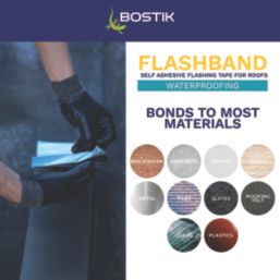 Bostik Flashband Grey 10m x 150mm - Screwfix