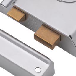 Smith & Locke Rim Lock Satin Nickel 154mm x 107mm - Screwfix