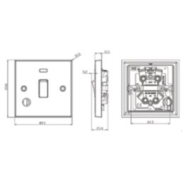 Knightsbridge 20A 1-Gang DP Control Switch & Flex Outlet Antique Brass ...