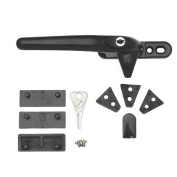 Mila RM Cockspur Left-Handed Window Handle Black - Screwfix