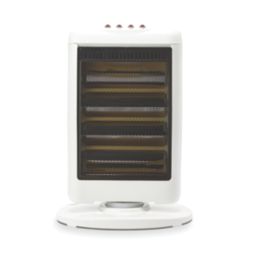 Essentials 1200W Electric Freestanding Quartz Oscillating Heater White ...
