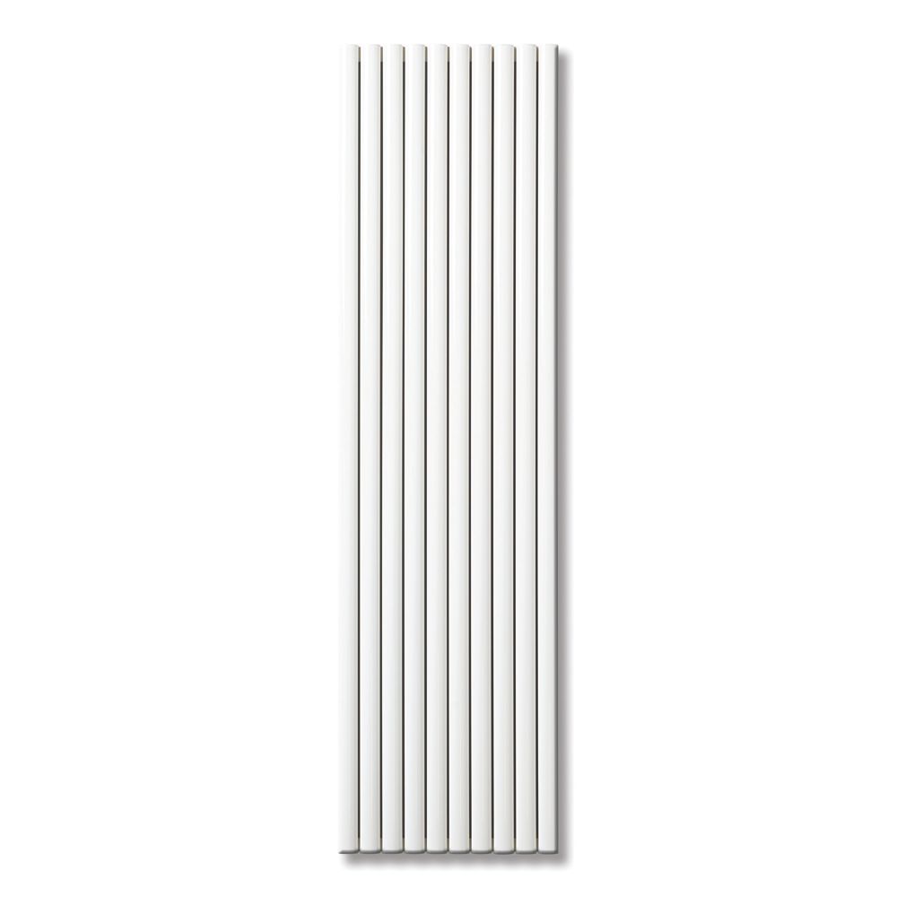 Time RADIANT 1800mm x 495mm 6120BTU White Vertical Designer Radiator ...