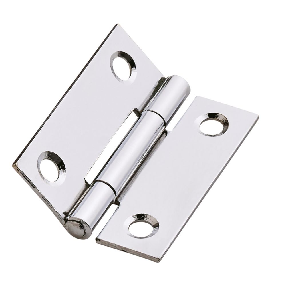 Smith & Locke Polished Chrome Fixed Pin Butt Hinges 50mm x 40mm 2 Pack ...