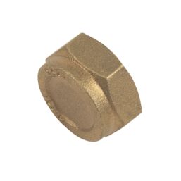 Flomasta Brass Compression Blanking Nut 15mm - Screwfix
