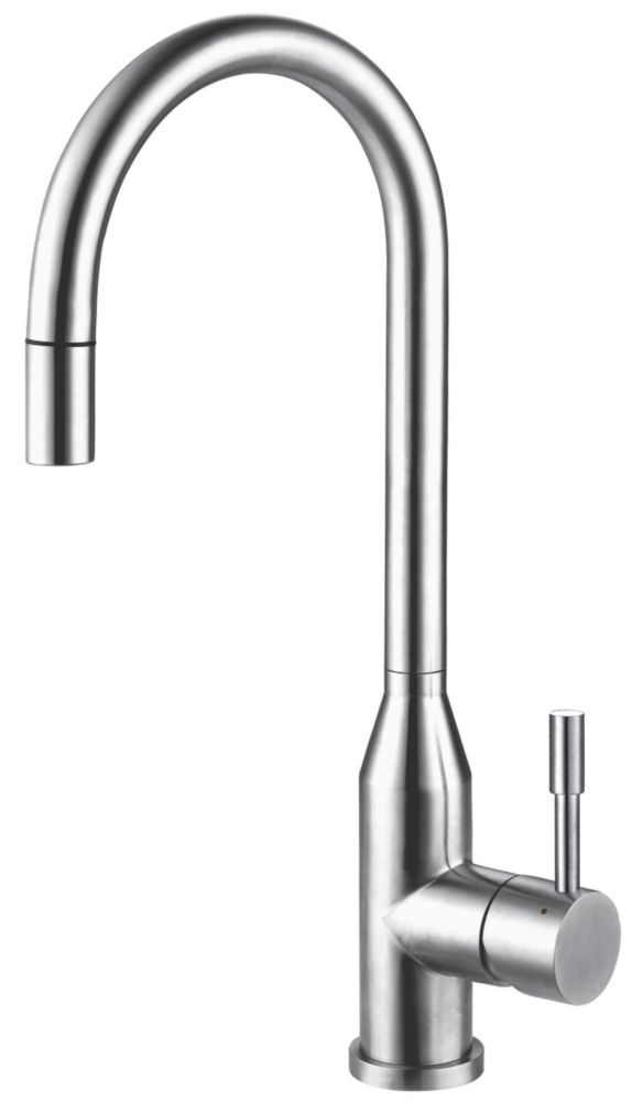 Franke Montreux Kitchen Tap Silver | Pull Out Kitchen Taps | Screwfix.com