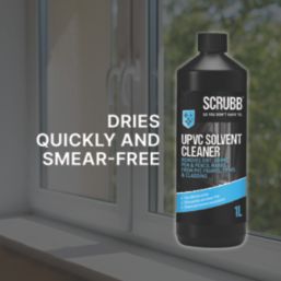 Scrubb UPVC Cleaner Solvent 1Ltr - Screwfix