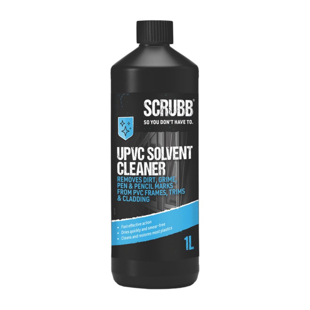 Scrubb UPVC Cleaner Solvent 1Ltr - Screwfix