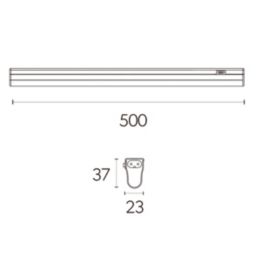 4lite Coda 500mm LED Link Light 8W 800lm - Screwfix