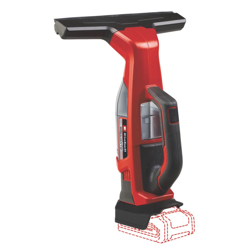 Einhell BRILLIANTO 18V Li-Ion Power X-Change Cordless Window Vacuum ...