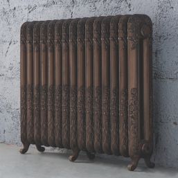 Arroll 794mm x 1009mm 5325BTU Antique Bronze Cast Iron 2 Column ...