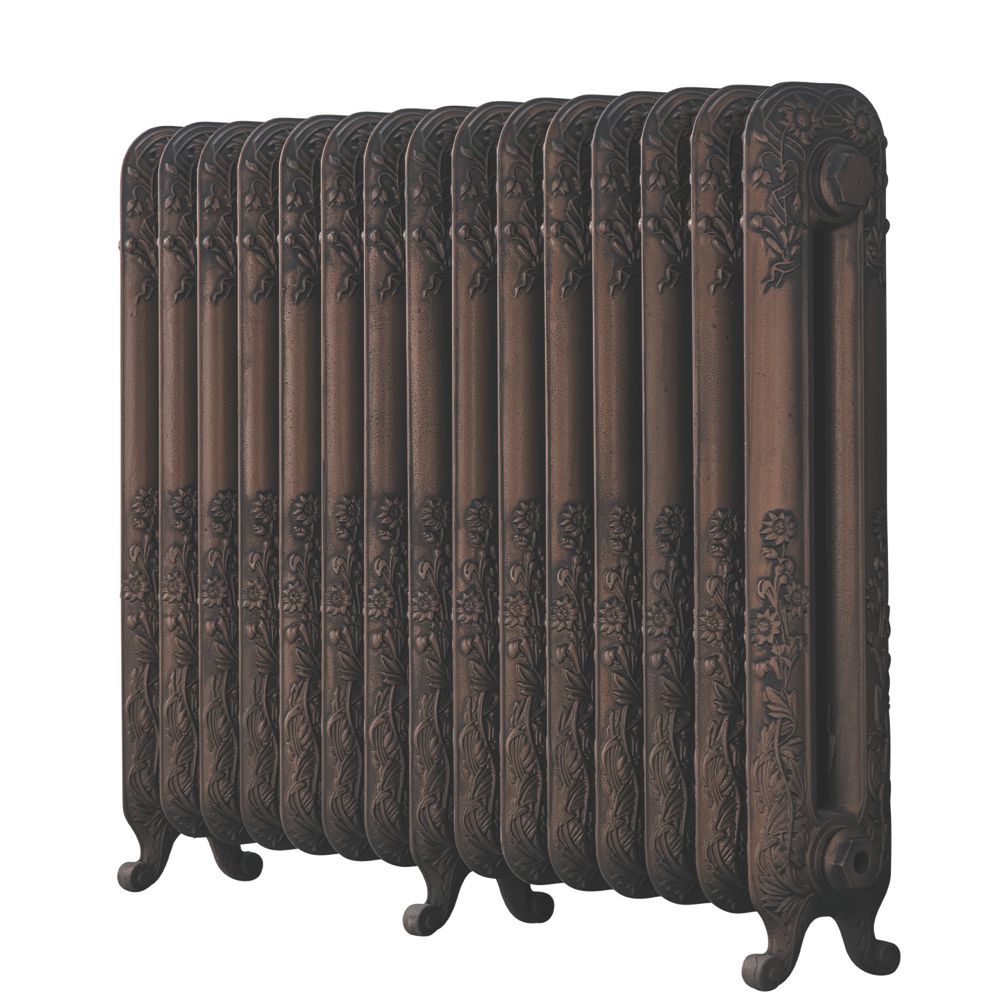 Arroll 794mm x 1009mm 5325BTU Antique Bronze Cast Iron 2 Column ...