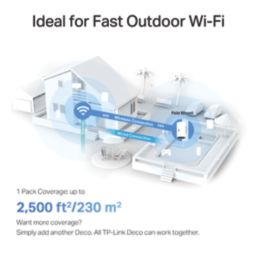 TP-Link Dual-Band Deco X50 Outdoor/Indoor Mesh Wi-Fi System White ...