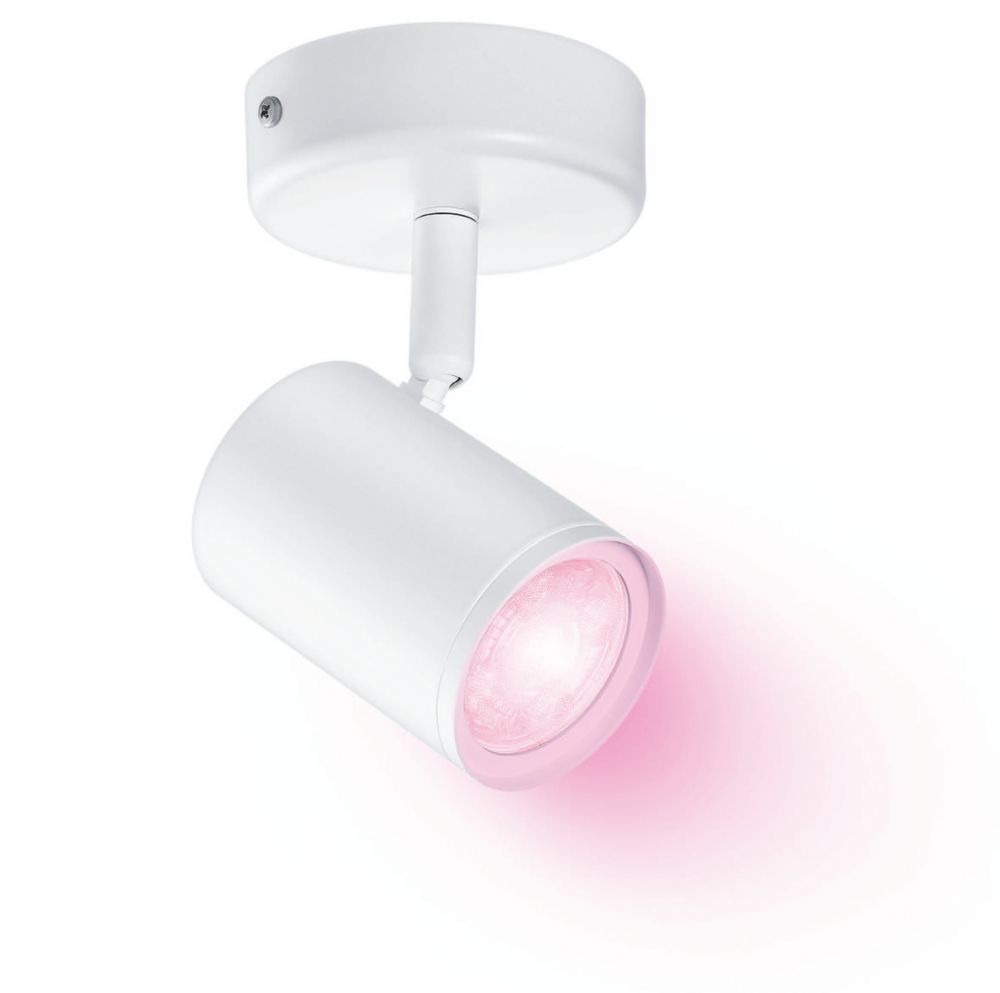 WiZ Imageo RGB & White LED Wifi-Connected Adjustable Ceiling Spotlight ...