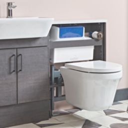 Support Bidet Frame for Wall-Hung Toilet 400mm - 600mm - Screwfix