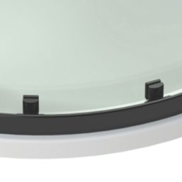 ETAL Framed Offset Quadrant Shower Enclosure & Tray RH Matt Black ...