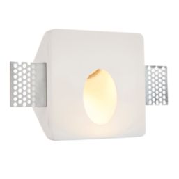 Saxby Allure LED Plaster Wall Light White 1.6W 64lm - Screwfix